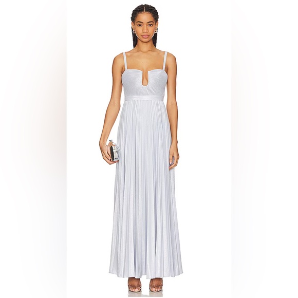 BCBGMaxAzria | Dresses | Bcbg Metallic Long Evening Dress | Poshmark